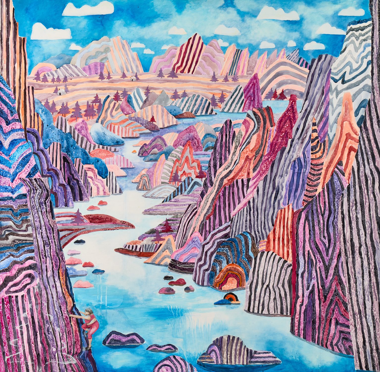 Why is Buttercup Scaling the rock cliff? - Bensley Outsider Gallery